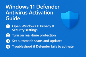How to turn on Windows 11 Defender Antivirus Protection?