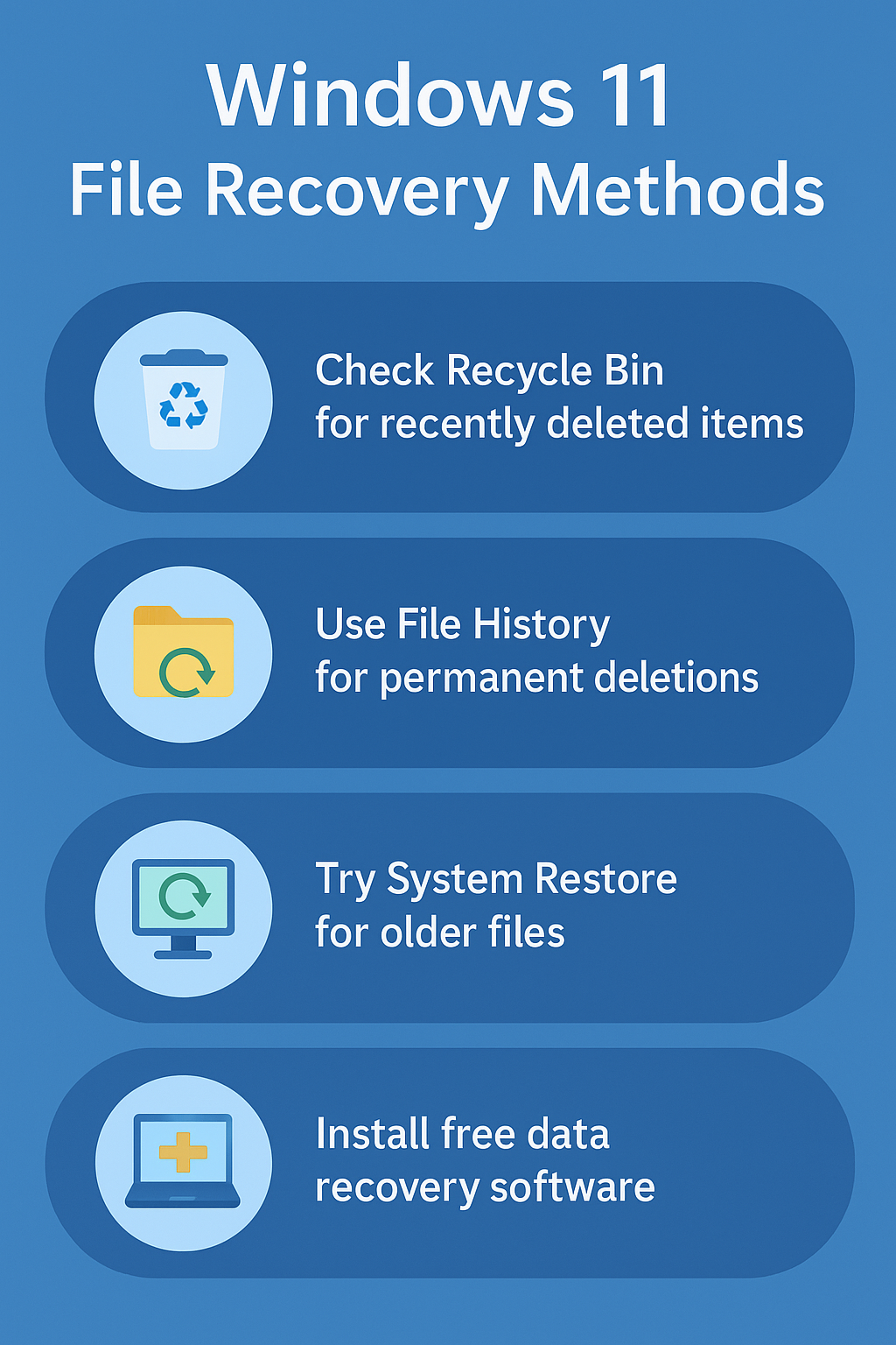How to recover deleted files and folders in Windows 11?