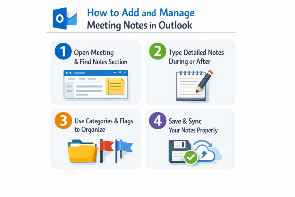 How to Add Meeting Notes in Outlook 365? | EasyTweaks.com