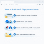 How to fix Edge not remembering login passwords?