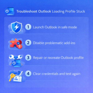 How to fix Outlook 365 stuck on loading your profile?