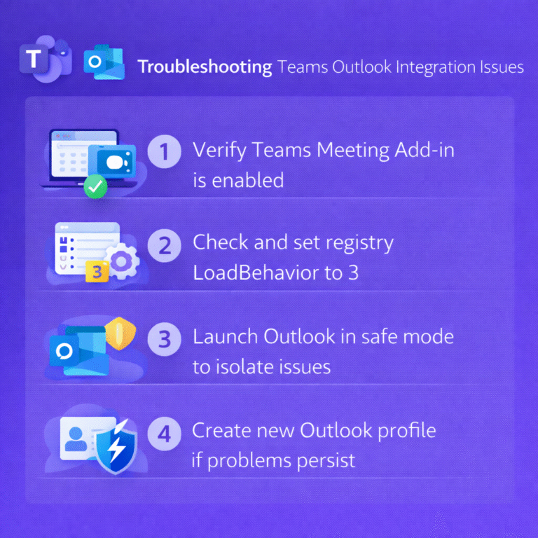 How to solve Teams Not Connecting to Outlook Issues?