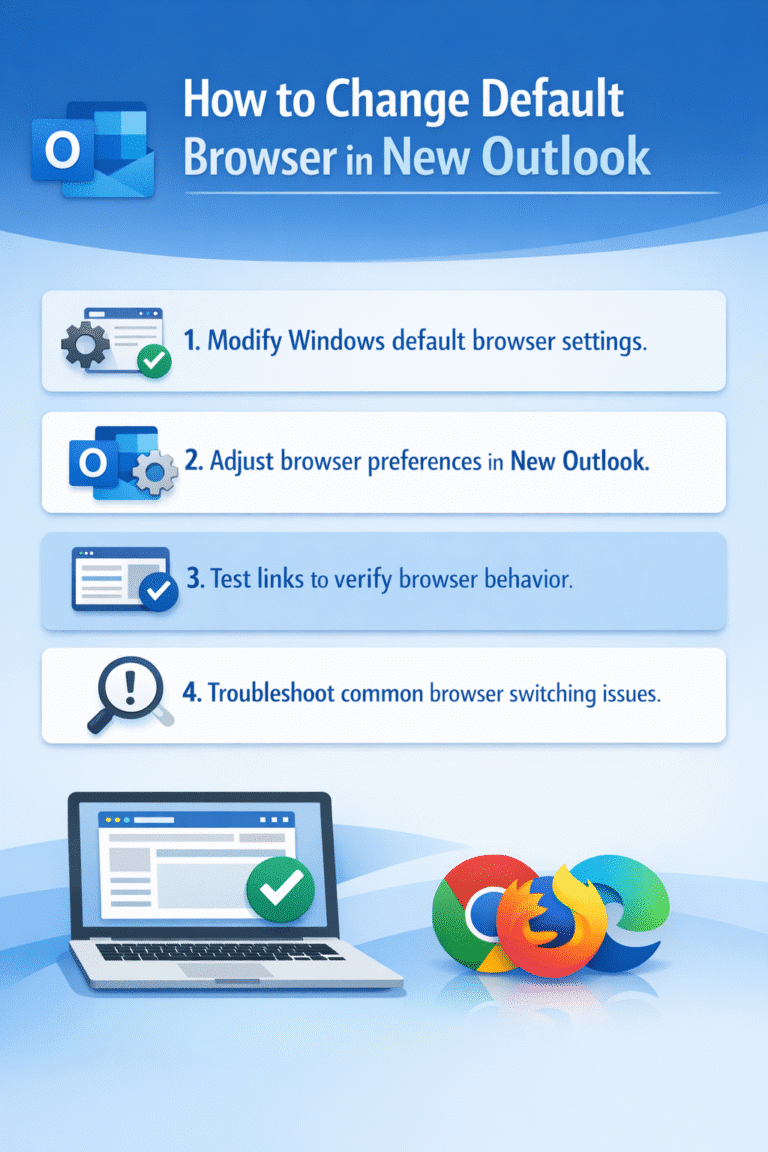Change Default Browser for Links in New Outlook