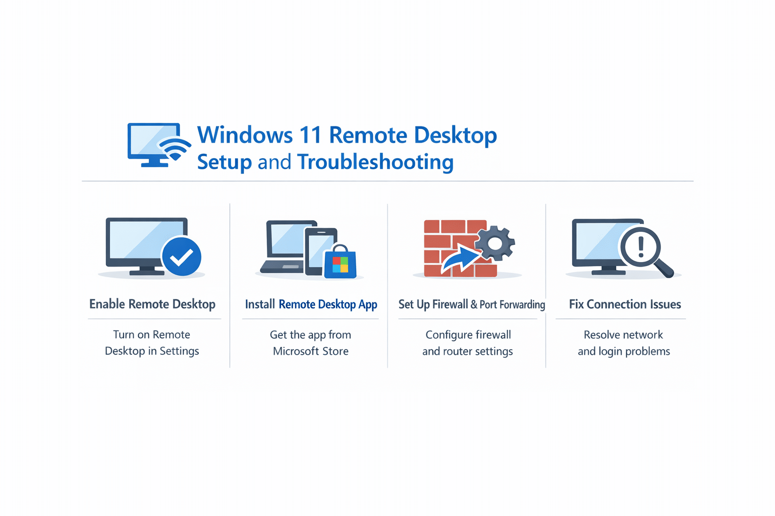How to turn on Windows 11 Remote Desktop Services?