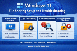How to turn on Windows 11 File Sharing in your computer?