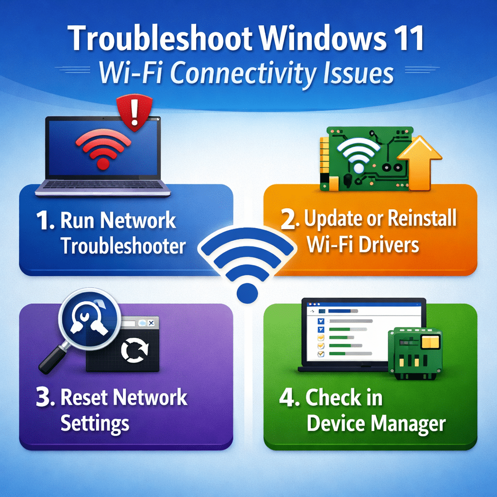 How to Fix Wi-Fi Not Working in Windows 11 | EasyTweaks.com
