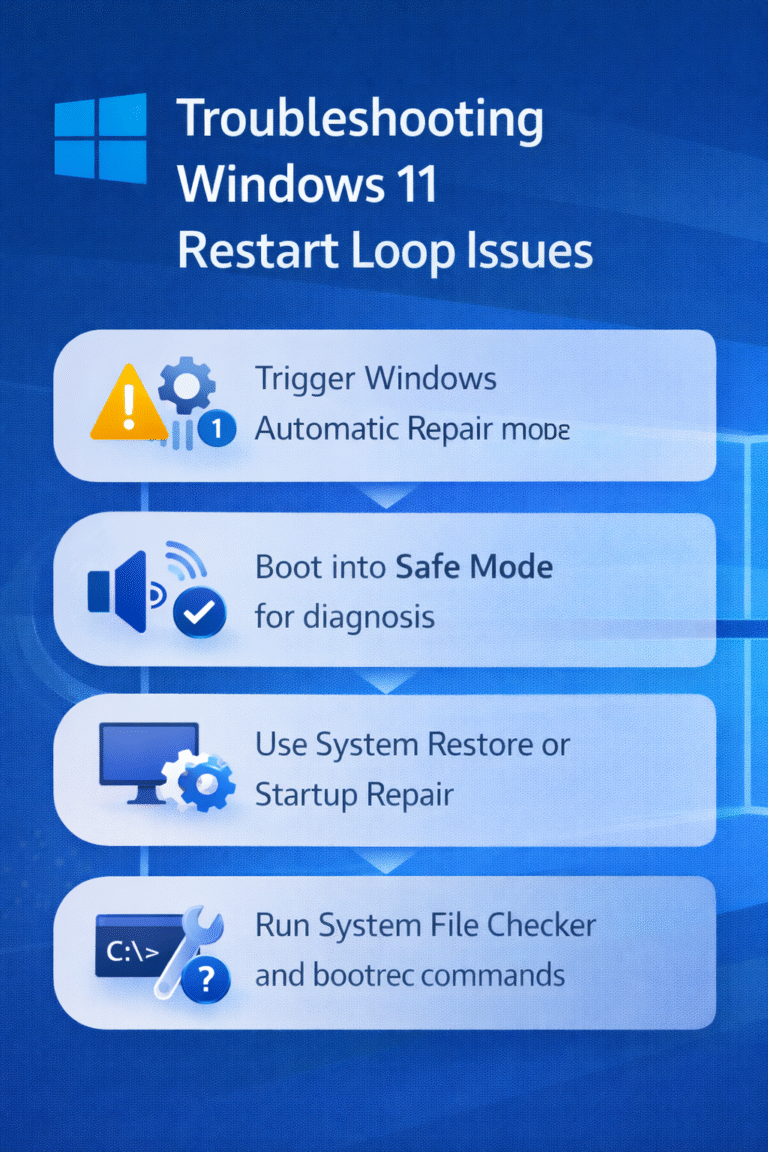 How to Fix Windows 11 Stuck on Restart Loop Issues?