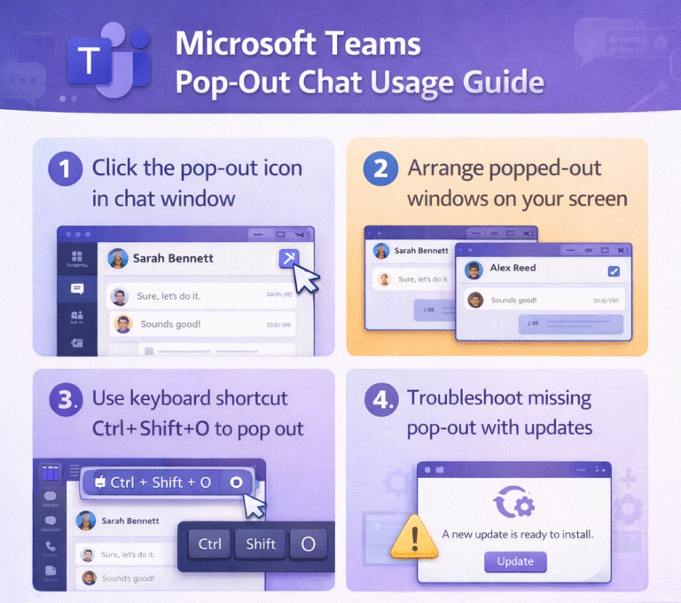 How to Use the Pop-Out Chat on Microsoft Teams?