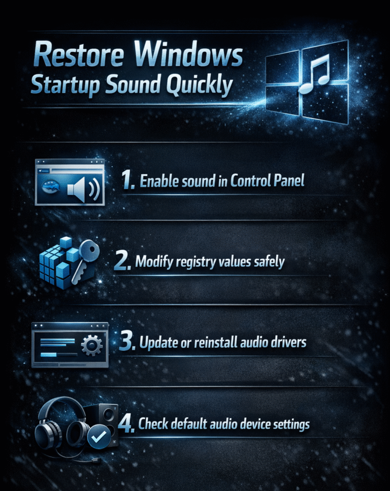 How to Fix Startup Sound Not Playing in Windows 10 and 11?