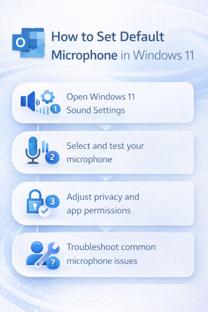 How to change the Default Microphone in Windows 11?