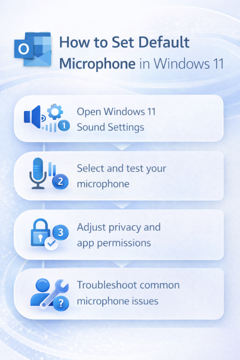 How to change the Default Microphone in Windows 11?