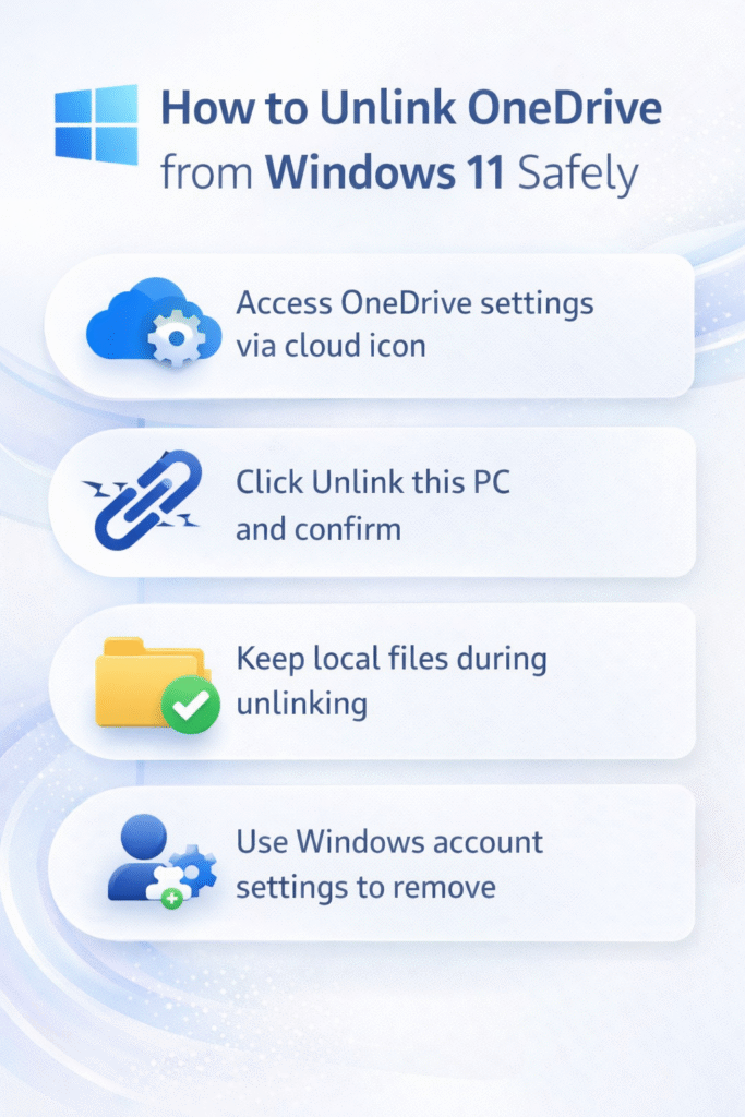How to Unlink OneDrive from Windows 11 | EasyTweaks.com