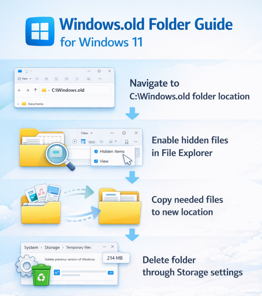 Where is the Windows.old folder in Windows 11?