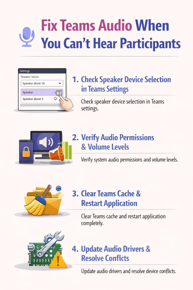 How to fix Teams audio issues when you can’t hear participants?