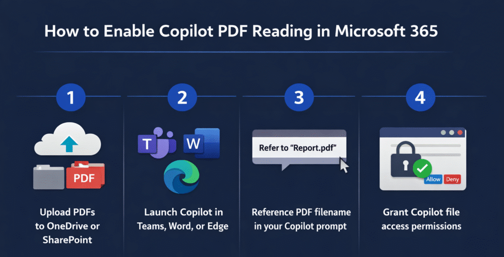 Can Copilot read PDFs and extract data from documents?