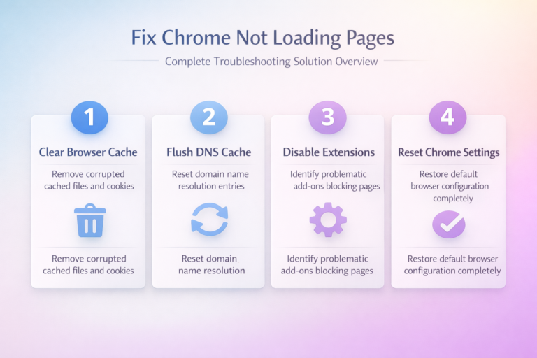 Why is Chrome not loading pages but your internet works?