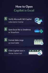 How to open and use Microsoft Copilot in Excel?