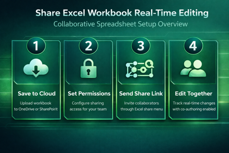 How to share an Excel workbook for real-time editing?