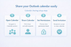 How to set up Outlook calendar sharing for your team?