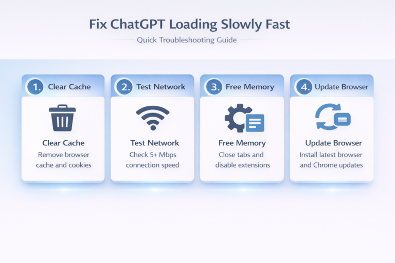 ChatGPT loading slowly? Fix performance issues fast