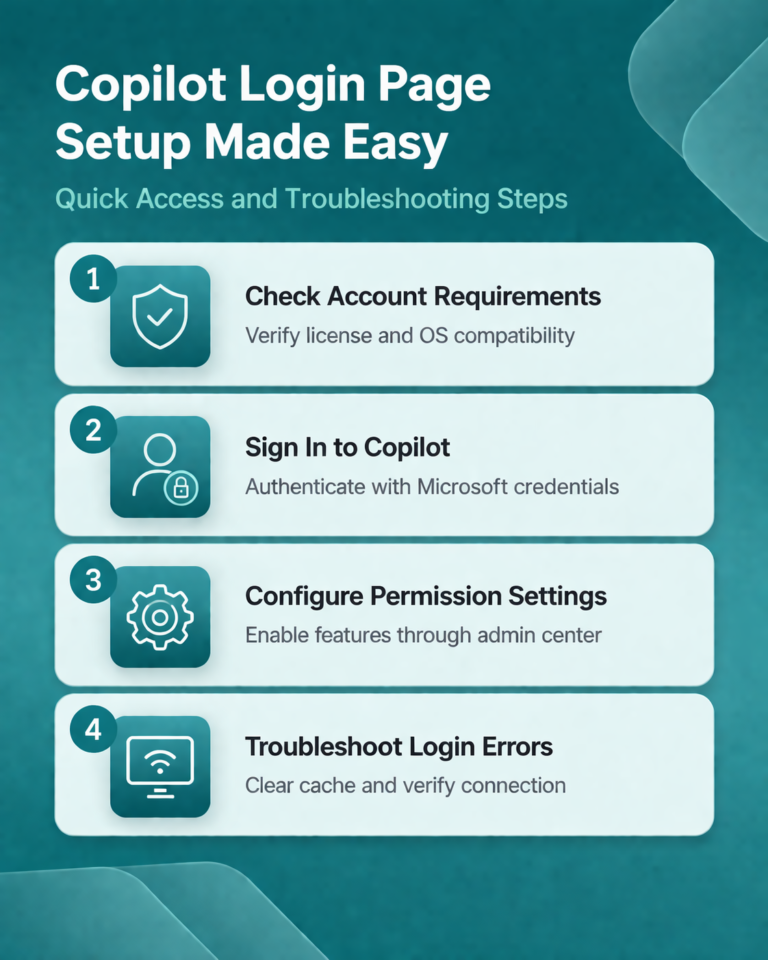 How to Set Up and fix the Copilot Login Page?