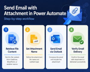 Send email attachments using Power Automate without broken files